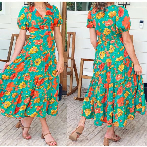 entro | Dresses | Entro Floral Maxi Dress Szm | Poshmark